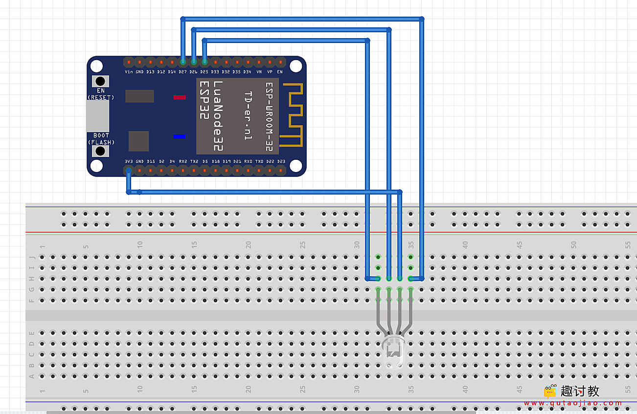 六、ESP32RGB-LED灯 – 趣讨教